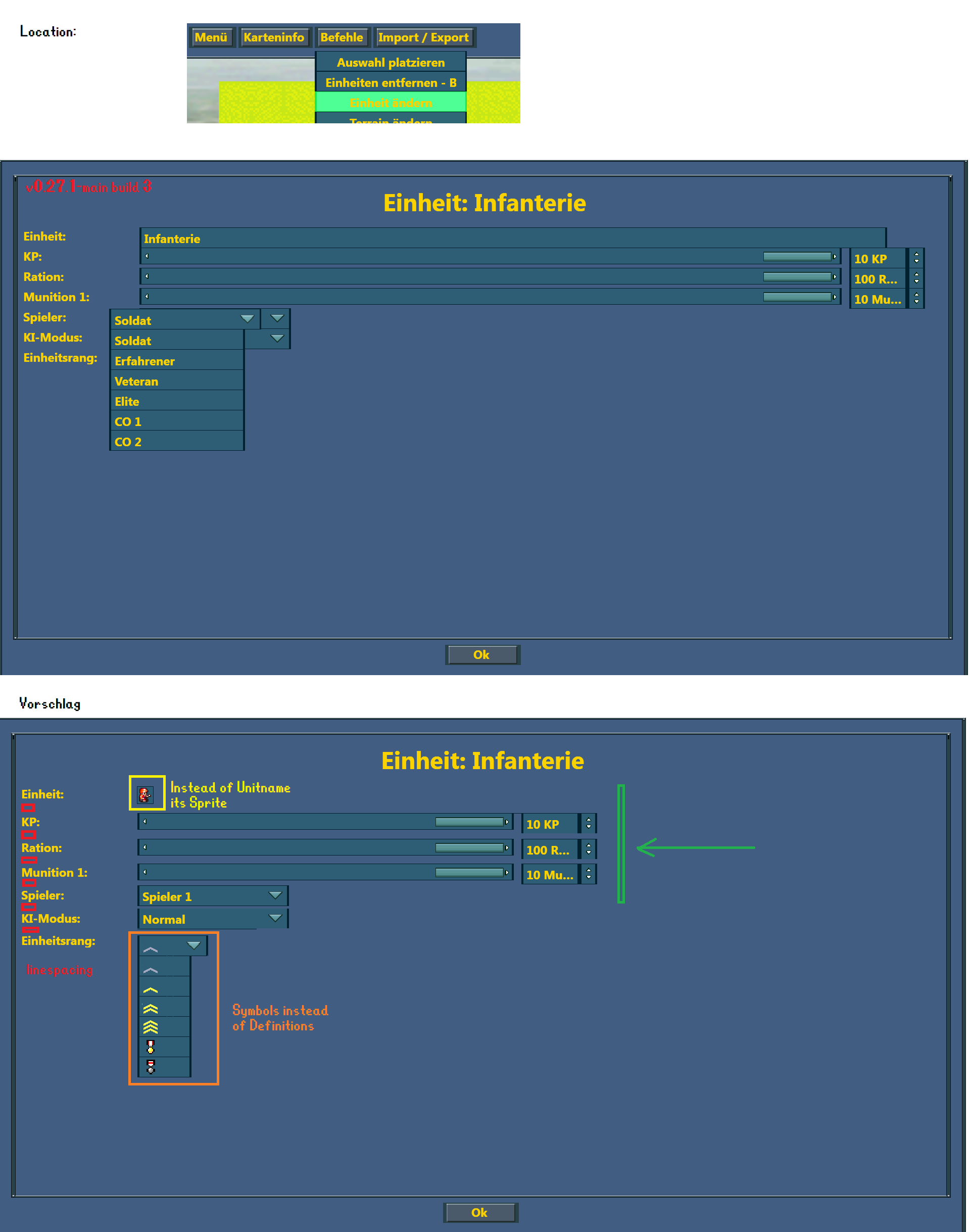 Proposal: Map Editor -> Select Unit Submenu · Issue #1283 · Robosturm/Commander_Wars · GitHub