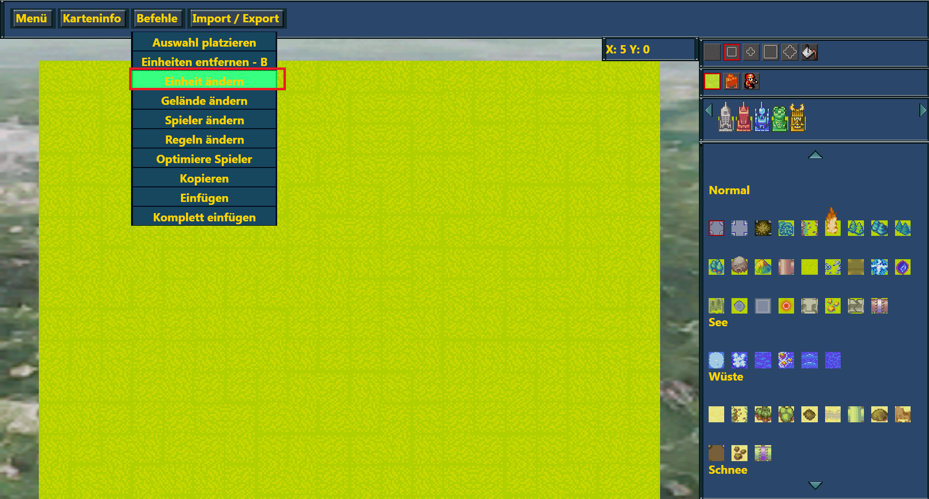 Proposal: Map Editor -> Change Unit Submenu · Issue #1337 · Robosturm/Commander_Wars · GitHub