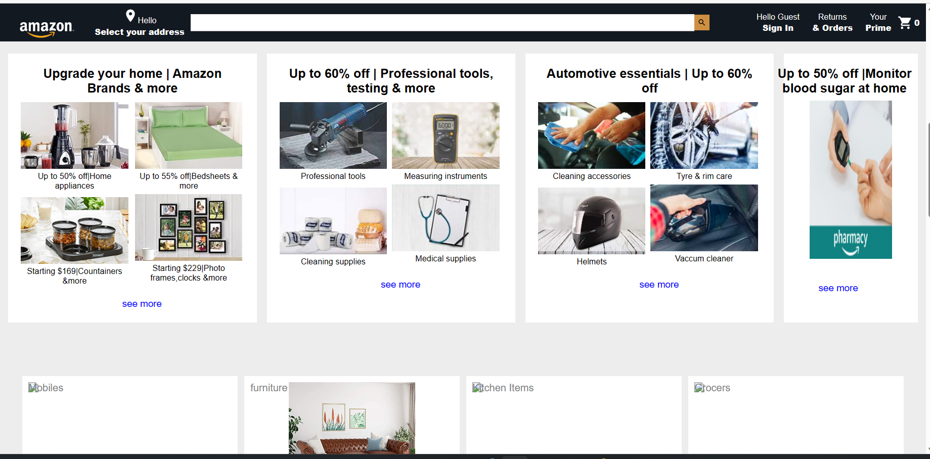 GitHub - senapathisowjanya/Amazon-Clone: Welcome to Amazon is Cloned website of Amazon Shopping ...