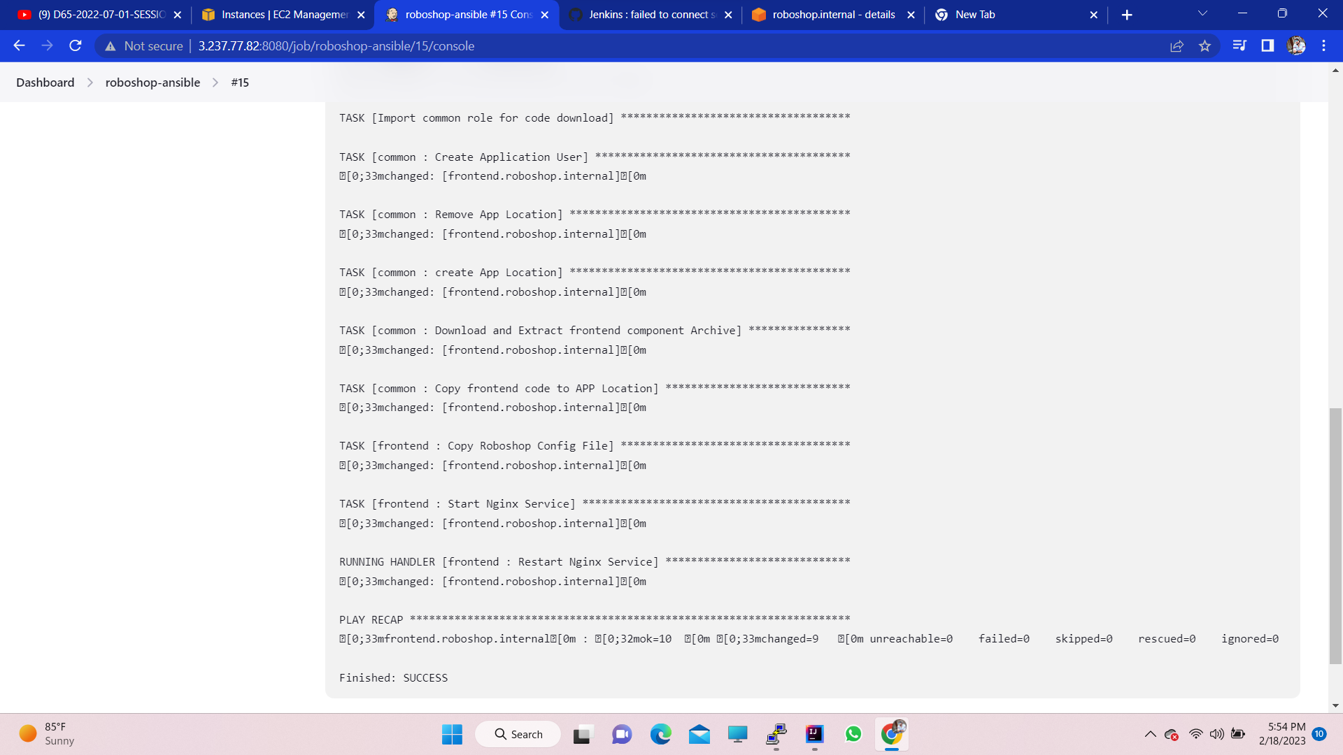 Jenkins : failed to connect server : port 22: Connection timed out ...