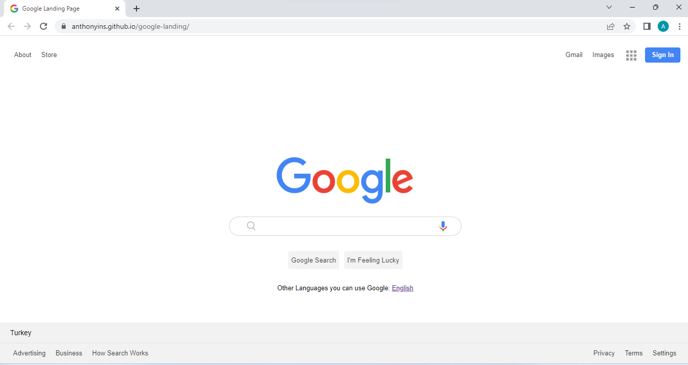 GitHub - SUMEYYEEBLL/Google-Landing-Page