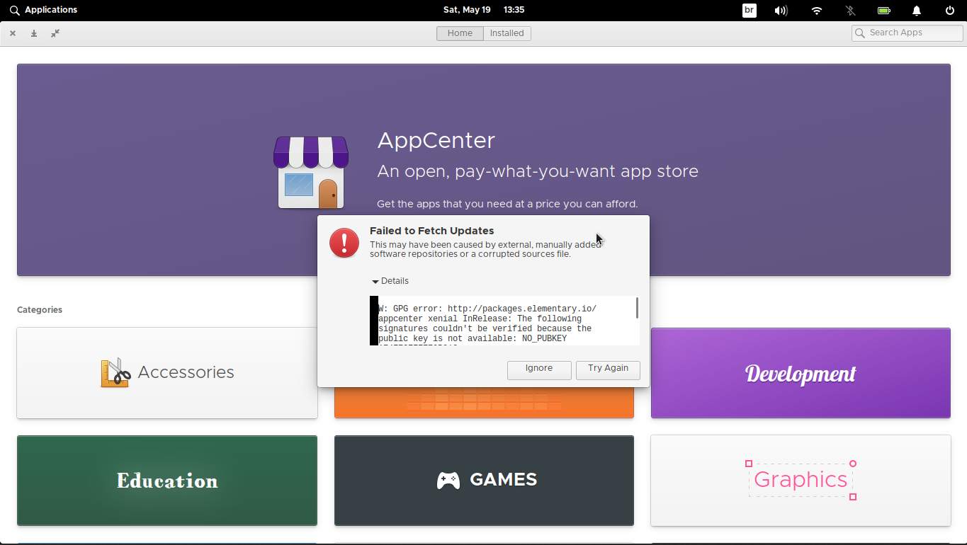 Appcenter Failed to Fetch Updates · Issue #715 · elementary/appcenter ...