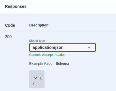 Response example schema don't work properly when Response type is ...