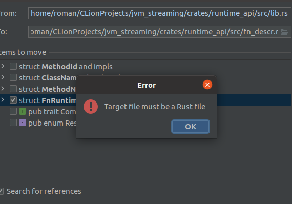 Move refactor should create file if it doesn't exist · Issue #6584 · intellij-rust/intellij-rust ...