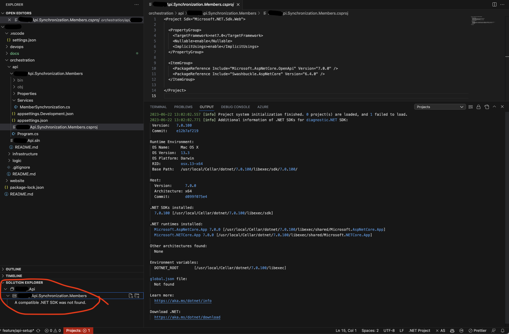 [BUG] "A compatible .NET SDK was not found" when opening workspace · Issue #120 · microsoft ...