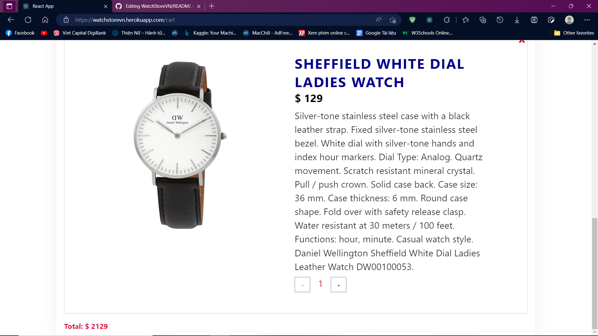 GitHub - Tom-V1605/WatchStoreVN