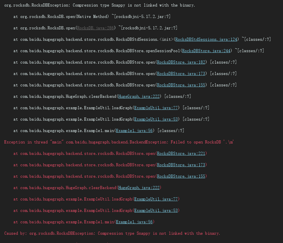 Windows环境下运行hugegraph-master中的Example1时报错，rocksdb无法启动 · Issue #690 · apache/incubator-hugegraph ...