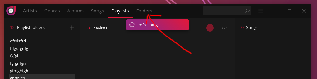 Tabs above the notifcation are unclickable · Issue #322 · digimezzo/dopamine · GitHub