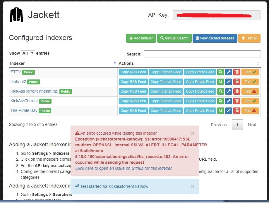 [kickasstorrent-kathow] Exception (kickasstorrent-kathow): Ssl error:10000417:SSL routines ...