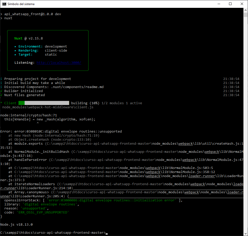 Problema en Clase 12 · Issue #31 · Vinix-Code-Dev/curso-api-whatsapp-frontend · GitHub