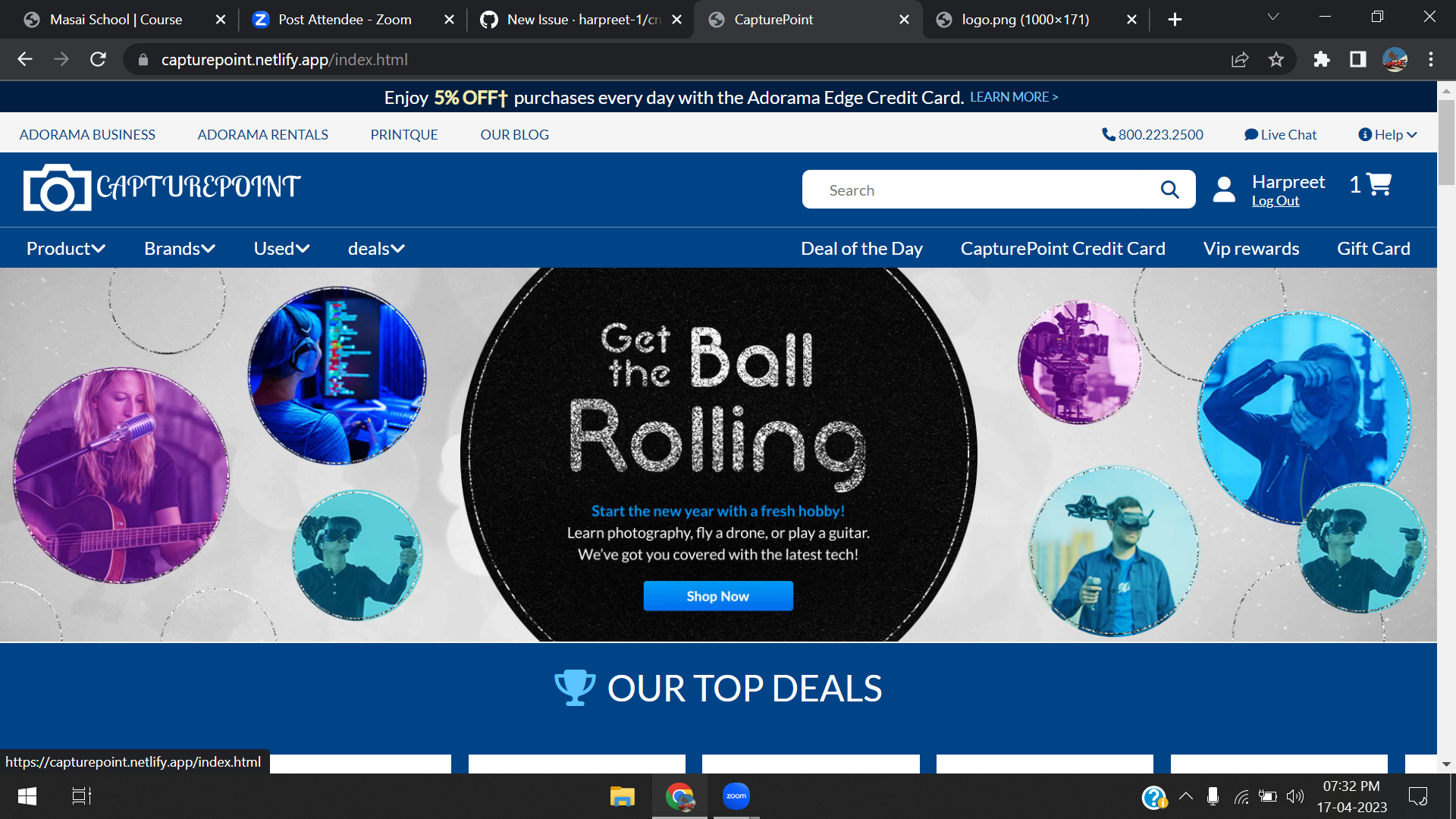 GitHub - harpreet-1/Capturepoint: An all-in-one destination for photo, video, and electronics ...