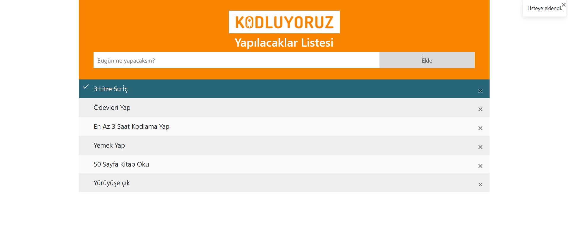 GitHub - aleynaavci/javascriptToDoList
