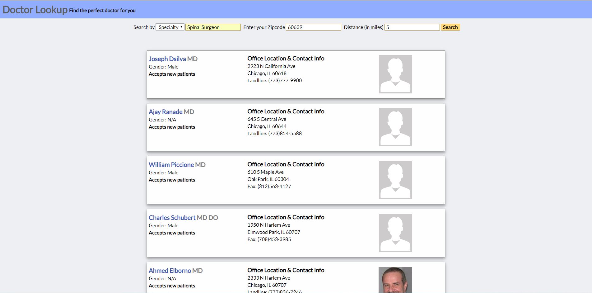GitHub - fjvarg4k/Doctor-Lookup: Web app for searching for doctors in ...