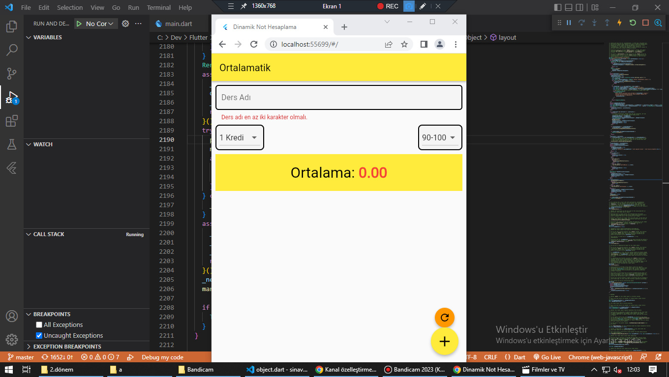 GitHub - ibrahimrauf/Flutter-Ortalamatik