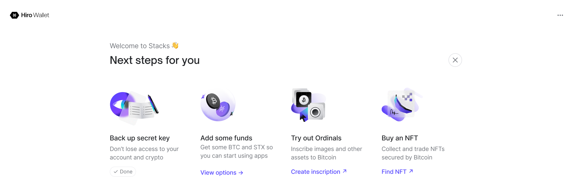🧹 Update onboarding images and copy · Issue #3355 · leather-io/extension · GitHub