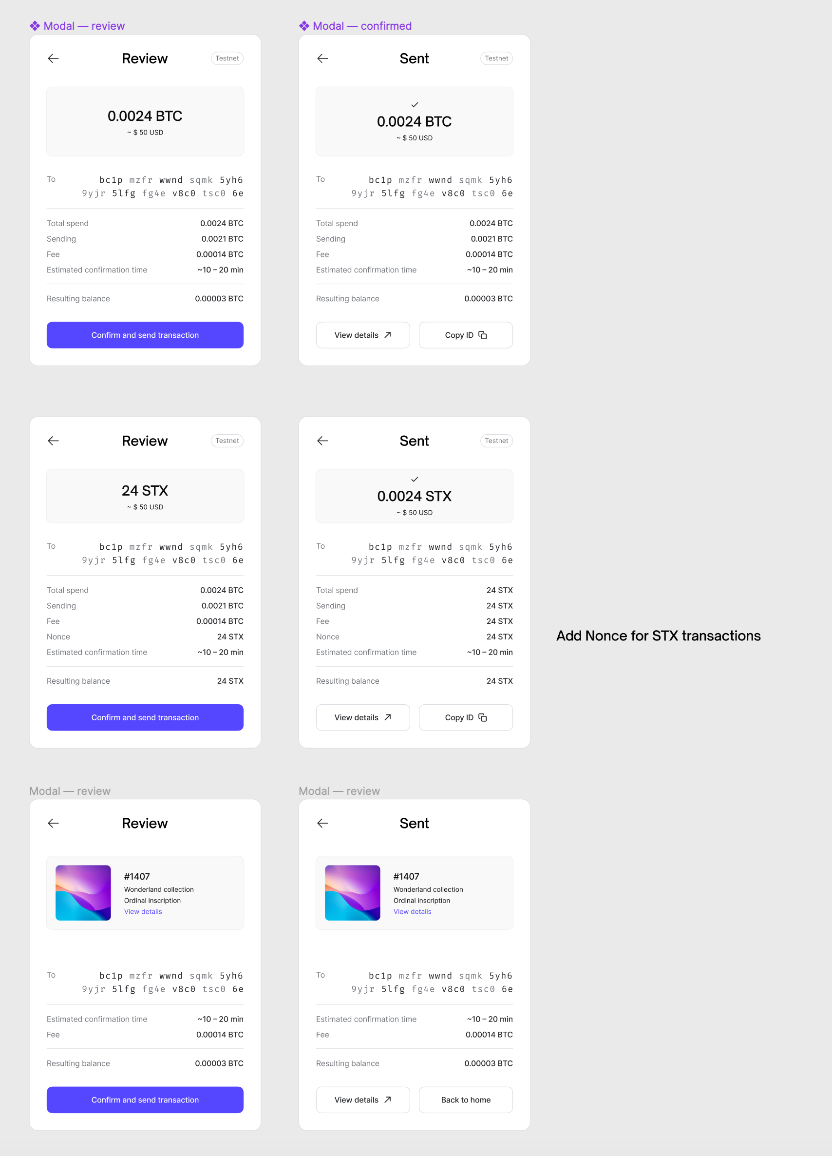 Design a consistent way to display address on the send flow · Issue #3354 · leather-io/extension ...