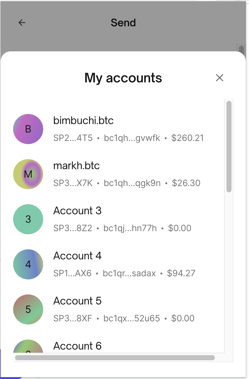 Customize scroll bar · Issue #3488 · leather-io/extension · GitHub