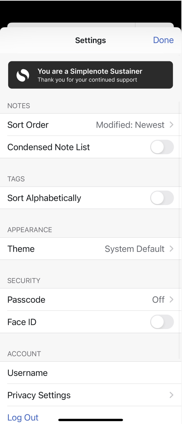 Simplenote Sustainer · Issue #1491 · Automattic/simplenote-ios · GitHub