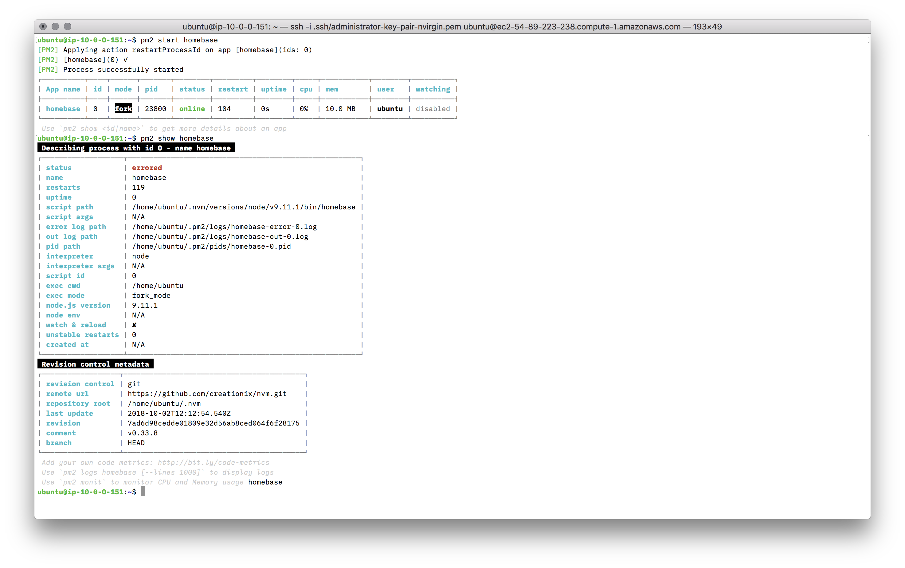 Homebase command working, Homebase command via pm2 is not working · Issue #22 · beakerbrowser ...