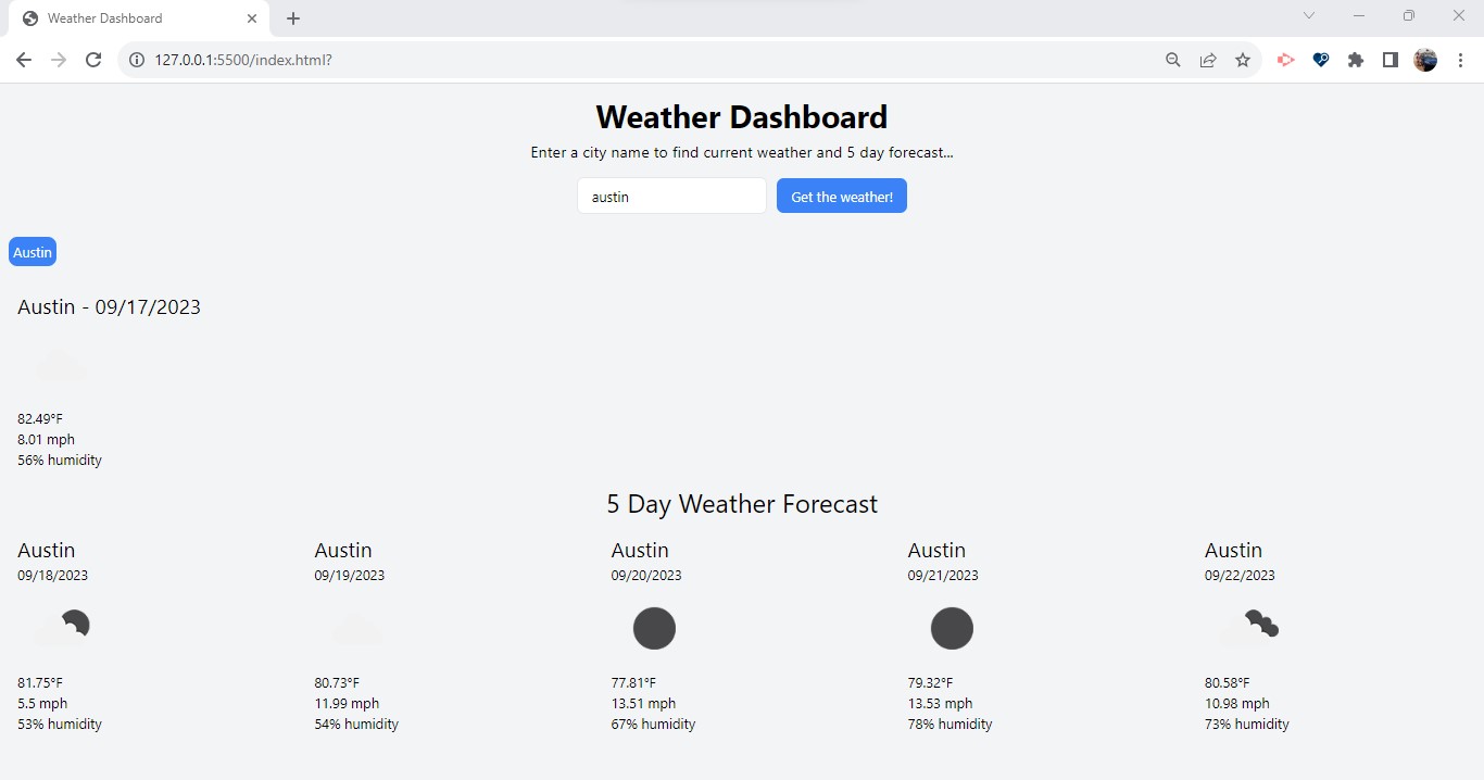 GitHub - lildano50/weather-dashboard