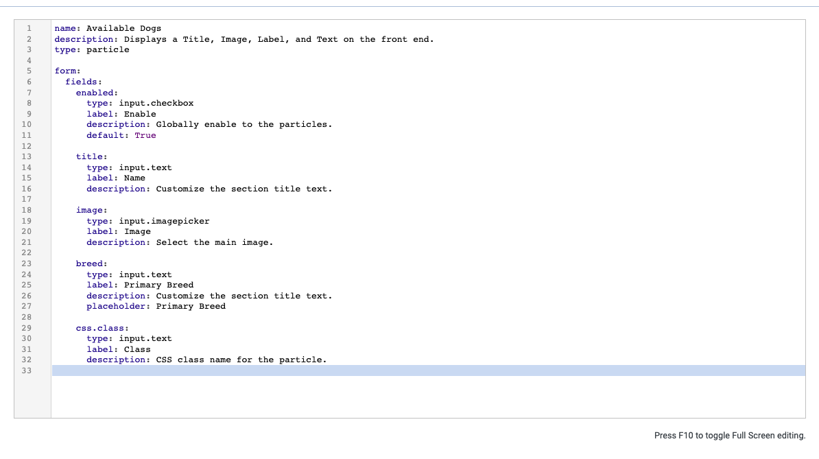 Custom Particle. Displaying Label names · Issue #3098 · gantry/gantry5 · GitHub