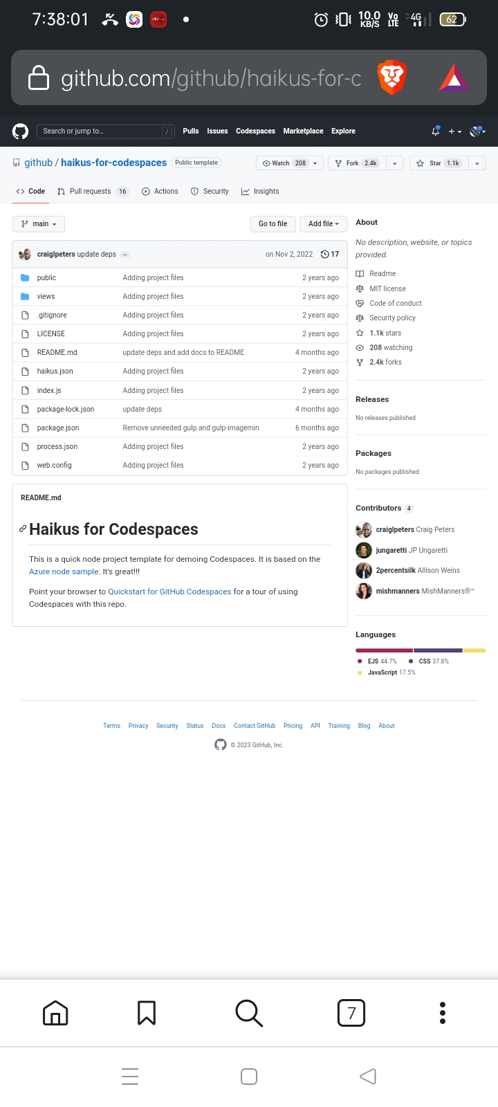 GitHub Code tab · community · Discussion #48377 · GitHub
