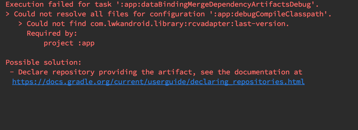 gradle集成报错 · Issue #11 · LwkCoder/RecyclerViewAdapter · GitHub