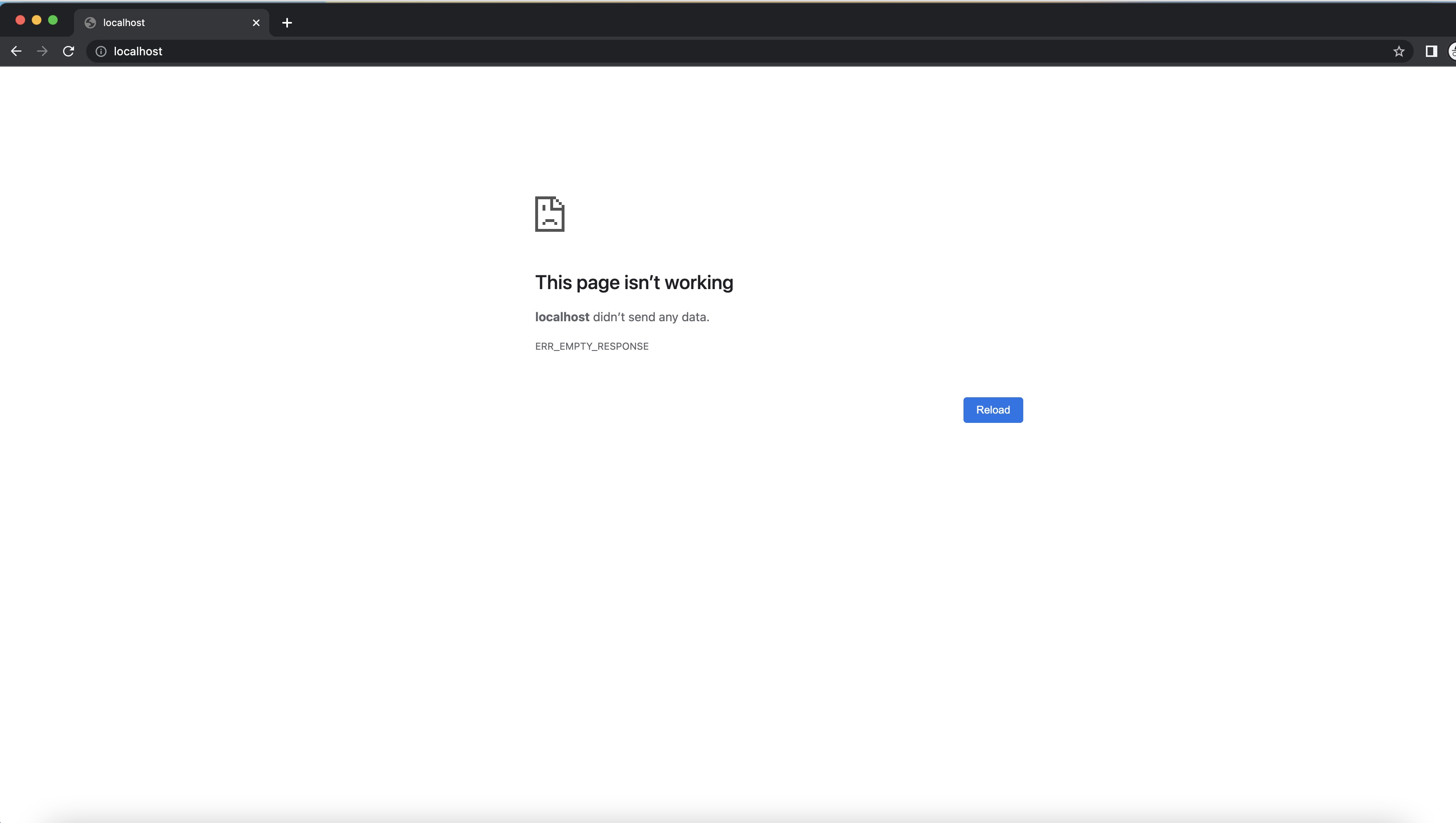 Failed To Connect To Localhost Port 5984 Connection Refused When Running Single Image On