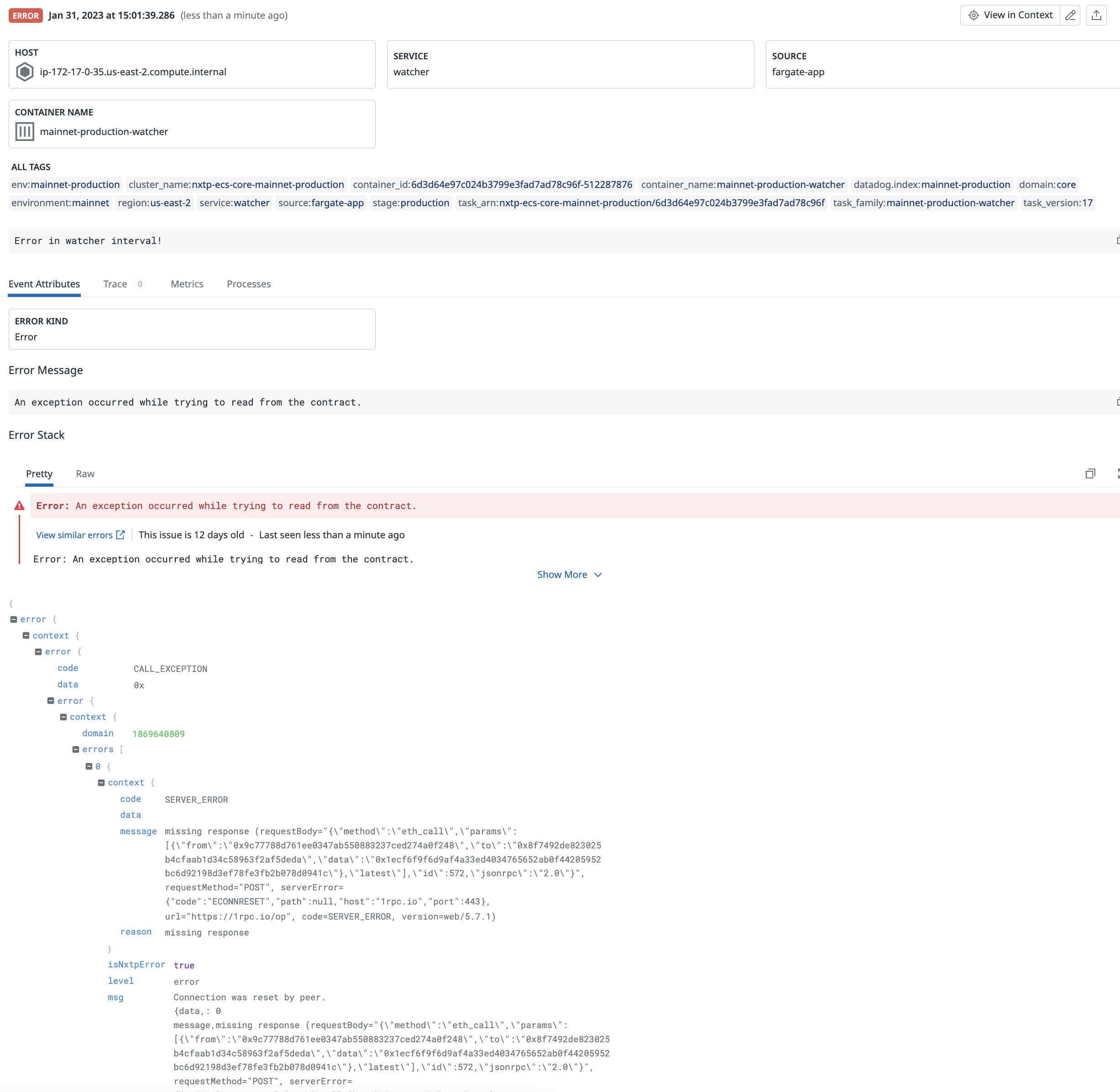 Error In Watcher Interval · Issue 3288 · Connextmonorepo · Github 