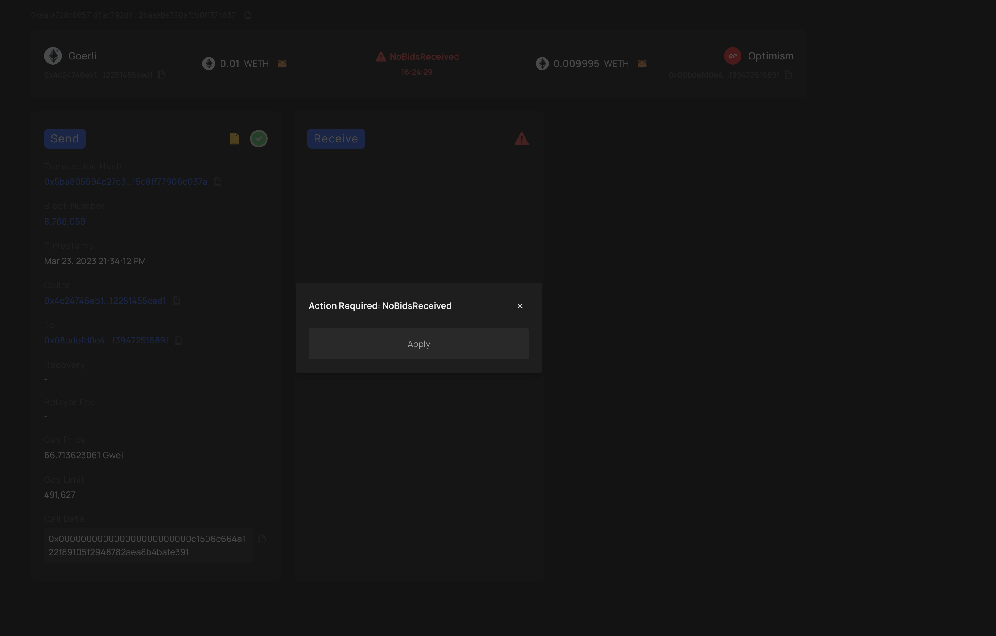 User CTA for NoBidsReceived · Issue #3863 · connext/monorepo · GitHub