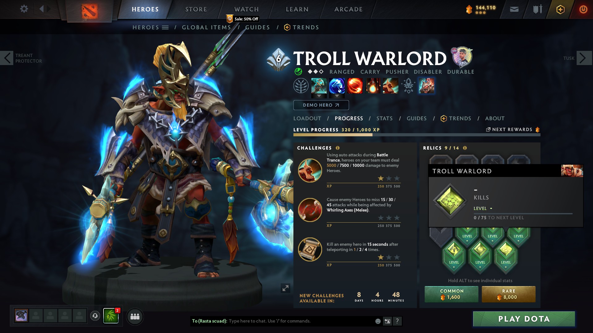 Troll Relics Didnt Track Stats · Issue 5752 · Valvesoftwaredota2 