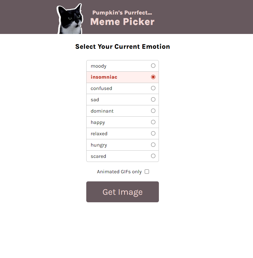 GitHub - mohithrv/Meme-Picker: A fun meme picker for different emotions built with JavaScript ...