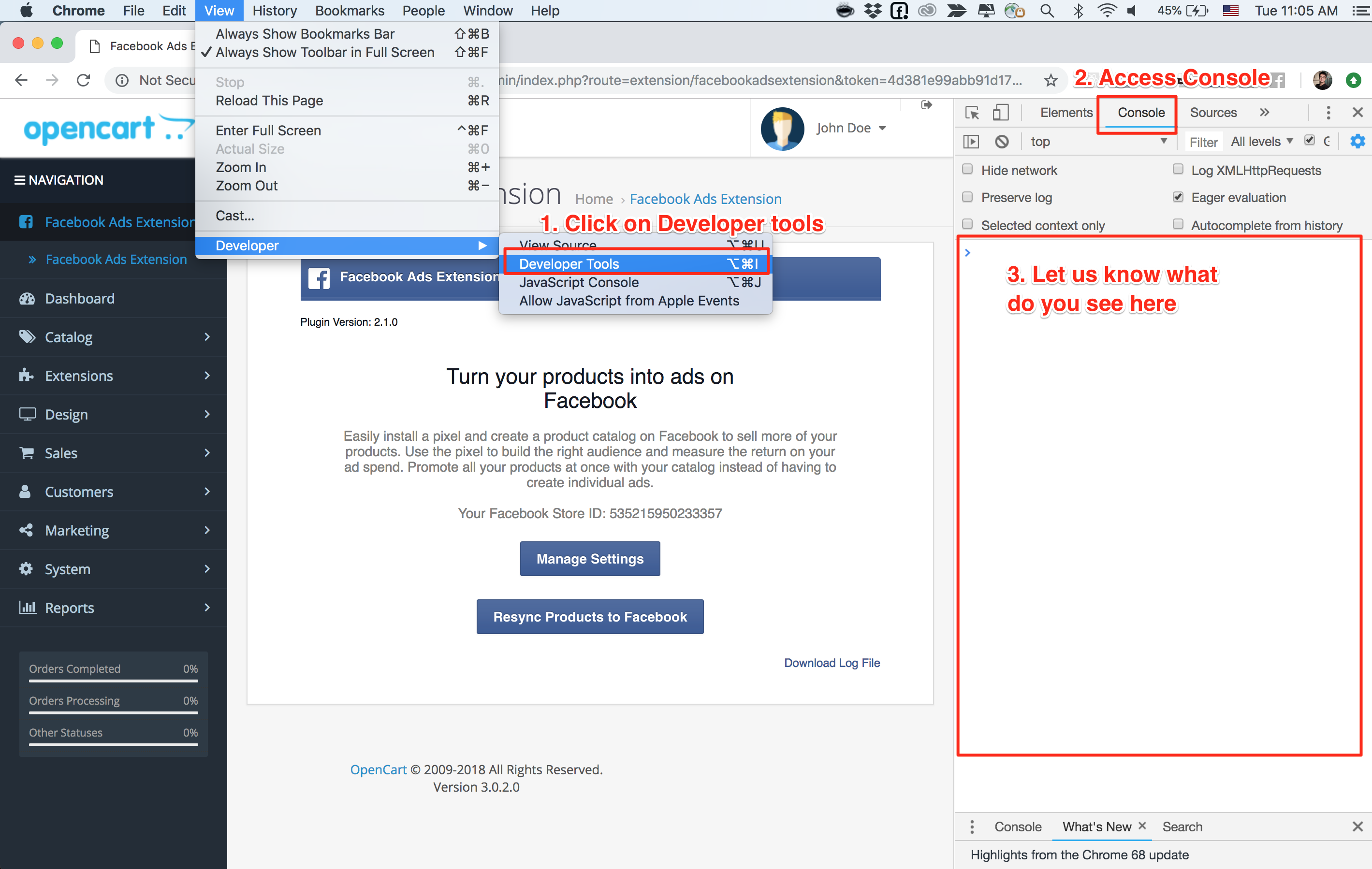 Error with Facebook Ads Extension Set-Up · Issue #37 · facebookarchive/Facebook-For-OpenCart ...