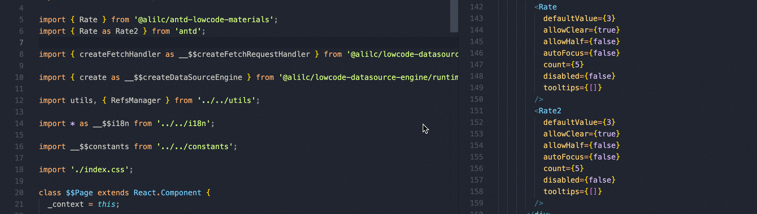 antd物料出码效果和预览效果存在较大差异 · Issue #1883 · alibaba/lowcode-engine · GitHub