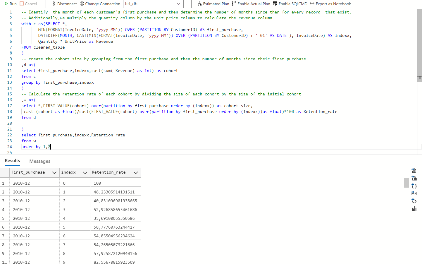GitHub - lazarosper/Cohort-Analysis: This project involved conducting a Cohort Analysis using a ...