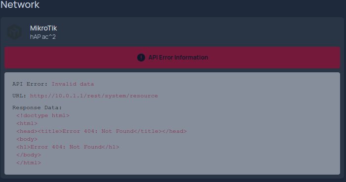 [Bug] MikroTik; Data not found · Issue #757 · gethomepage/homepage · GitHub
