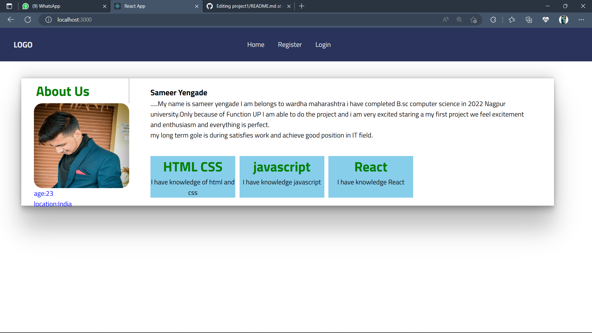 GitHub - sameeryengade03/project1
