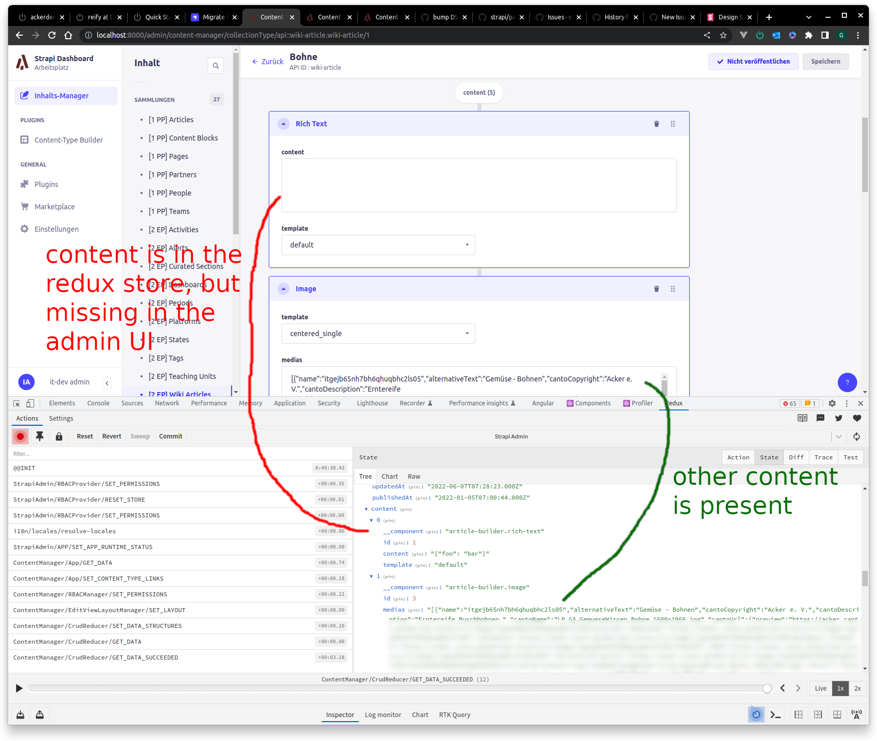JSON content sometimes not displayed in Admin Panel · Issue #15977 · strapi/strapi · GitHub