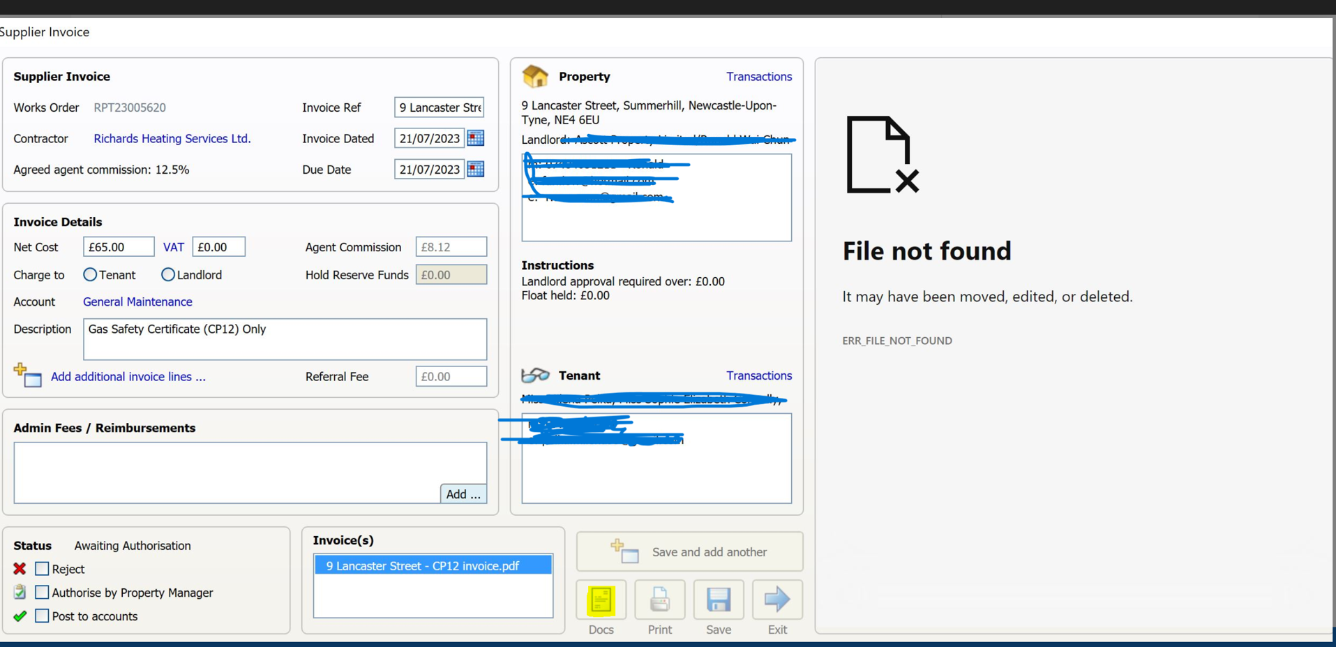 Reapit Fixflo integration, invoices preview doesn't work · Issue #9526 · reapit/foundations · GitHub