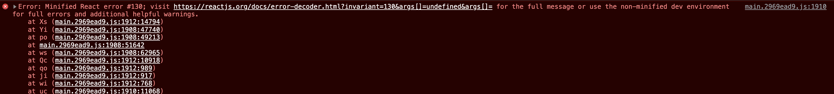 Admin Crash Error Minified React Error 130 When Upgrade V456 To V461 · Issue 16070