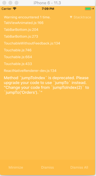 Please Upgrade Your Code To Use `jumpto` Warning · Issue 4362 · React Navigationreact
