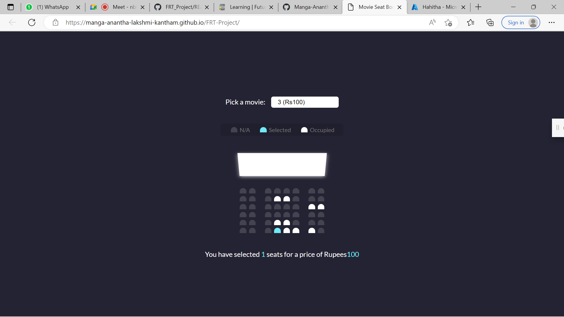 Github Manga Anantha Lakshmi Kanthamfrt Project Future Ready Talent Project Work Using Html