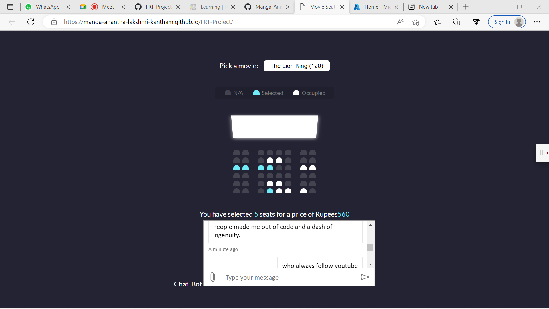 Github Manga Anantha Lakshmi Kanthamfrt Project Future Ready Talent Project Work Using Html