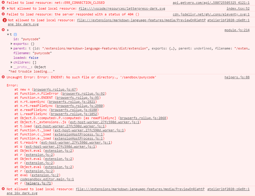 sandbox unable to fetch github changes · Issue #3450 · codesandbox/codesandbox-client · GitHub