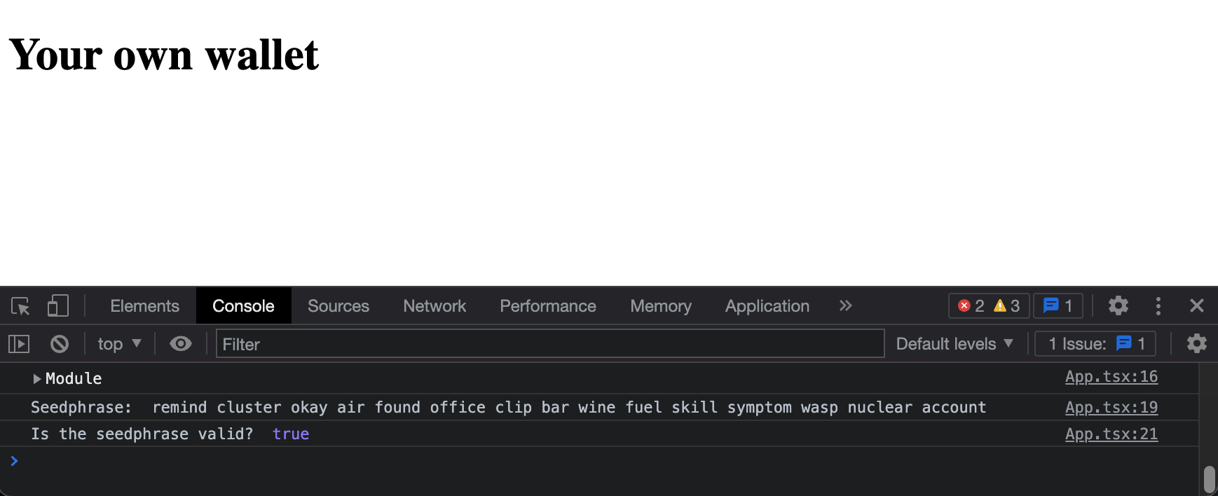 GitHub - sdisalvo-crd/your-own-wallet