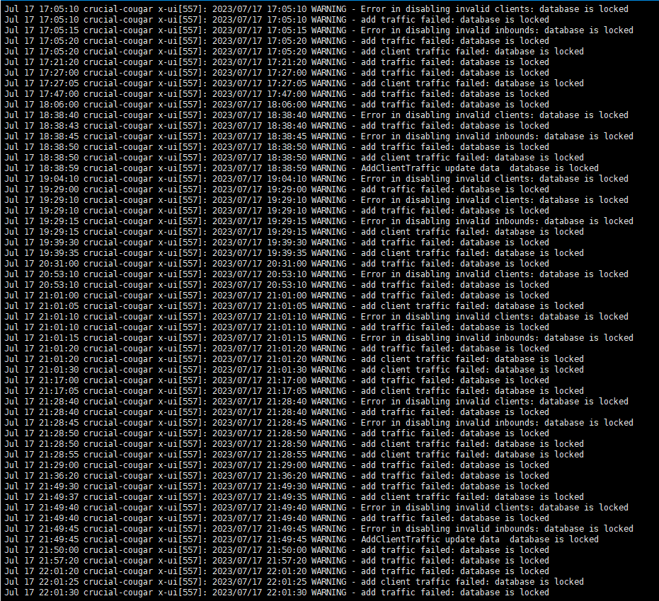 مشکل در لاگ و کند شدن شدید سرور · Issue #766 · MHSanaei/3x-ui · GitHub