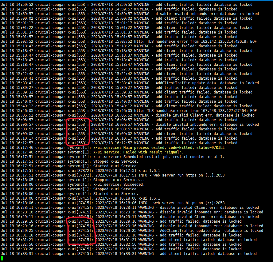مشکل در لاگ و کند شدن شدید سرور · Issue #766 · MHSanaei/3x-ui · GitHub