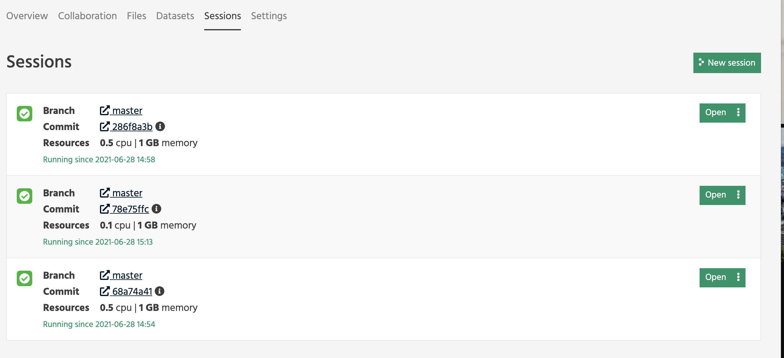 Multiple sessions are not shown sorted · Issue #1405 · SwissDataScienceCenter/renku-ui · GitHub