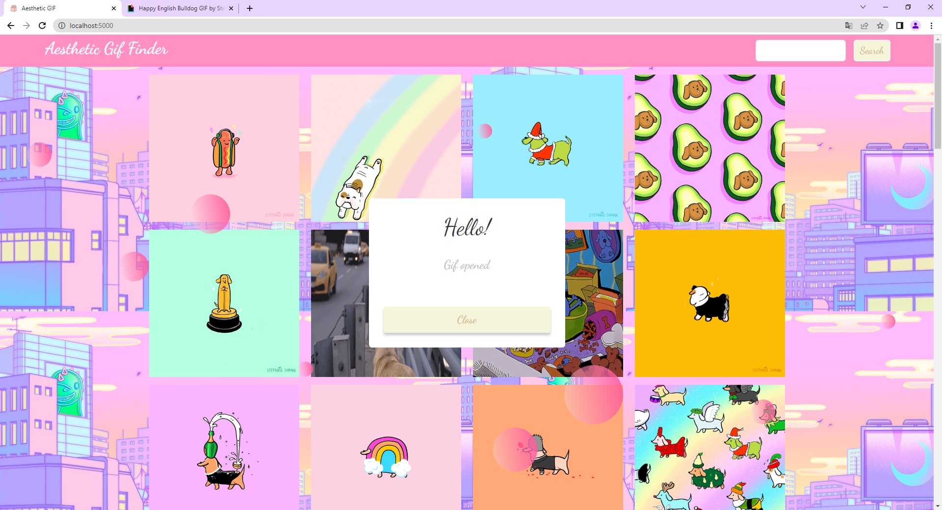 GitHub - anahiChavez/Aesthetic-Gifs-Finder: Flask web using the GIPHY ...