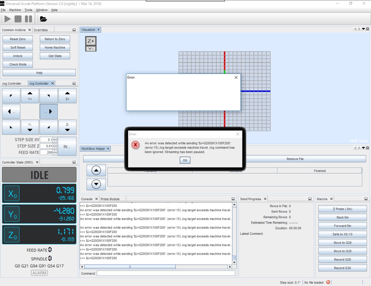 New Jog Controller Error 15 when holding down mouse button (Build 966) · Issue #951 · winder ...
